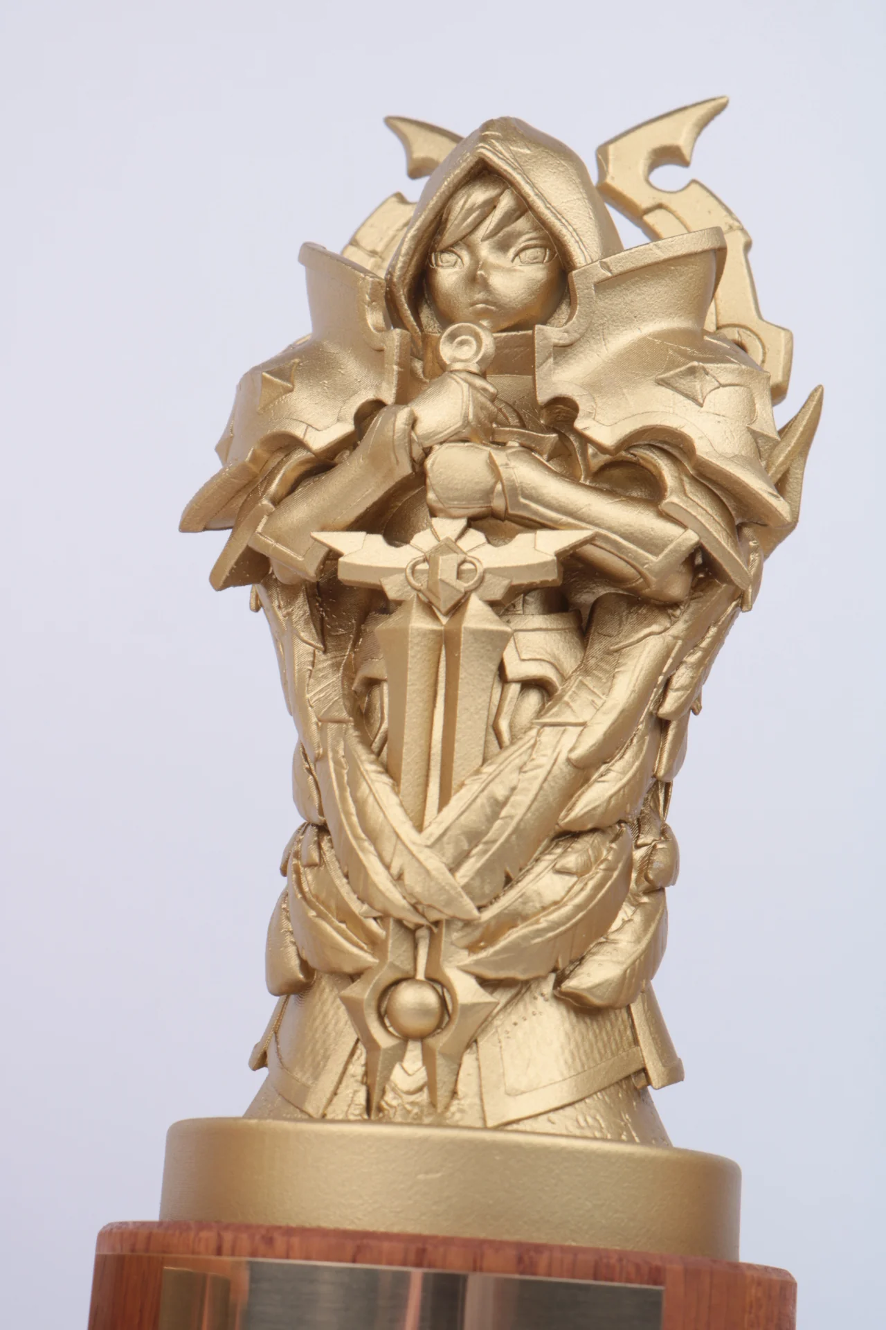 Bespoke 3D Print Figurine Metallic Gold Gaming Esports Trophy 2025 - Fabit